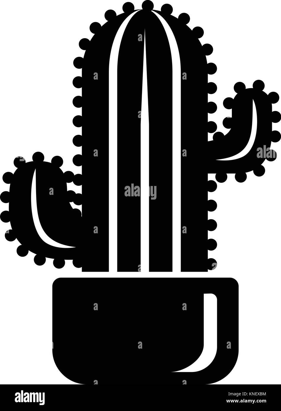 Cylindrical cactus icon, simple style Stock Vector Image & Art - Alamy