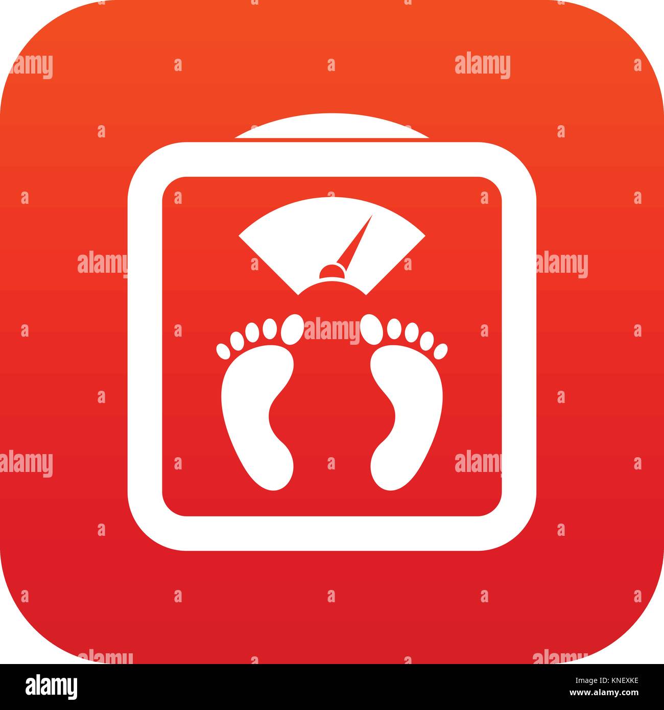 Floor scales icon digital red Stock Vector Image & Art - Alamy