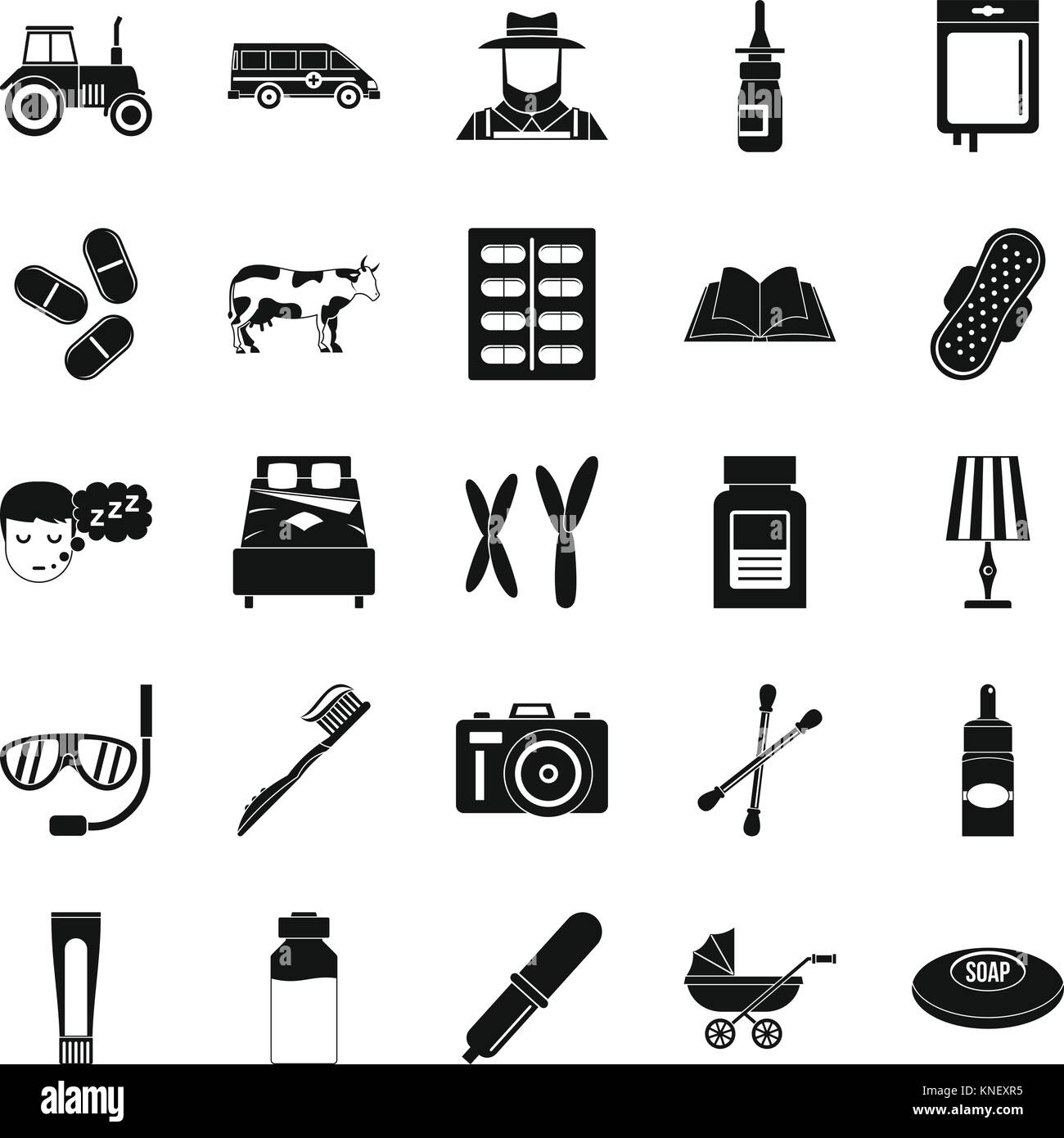 Child education icons set, simple style Stock Vector Image & Art - Alamy