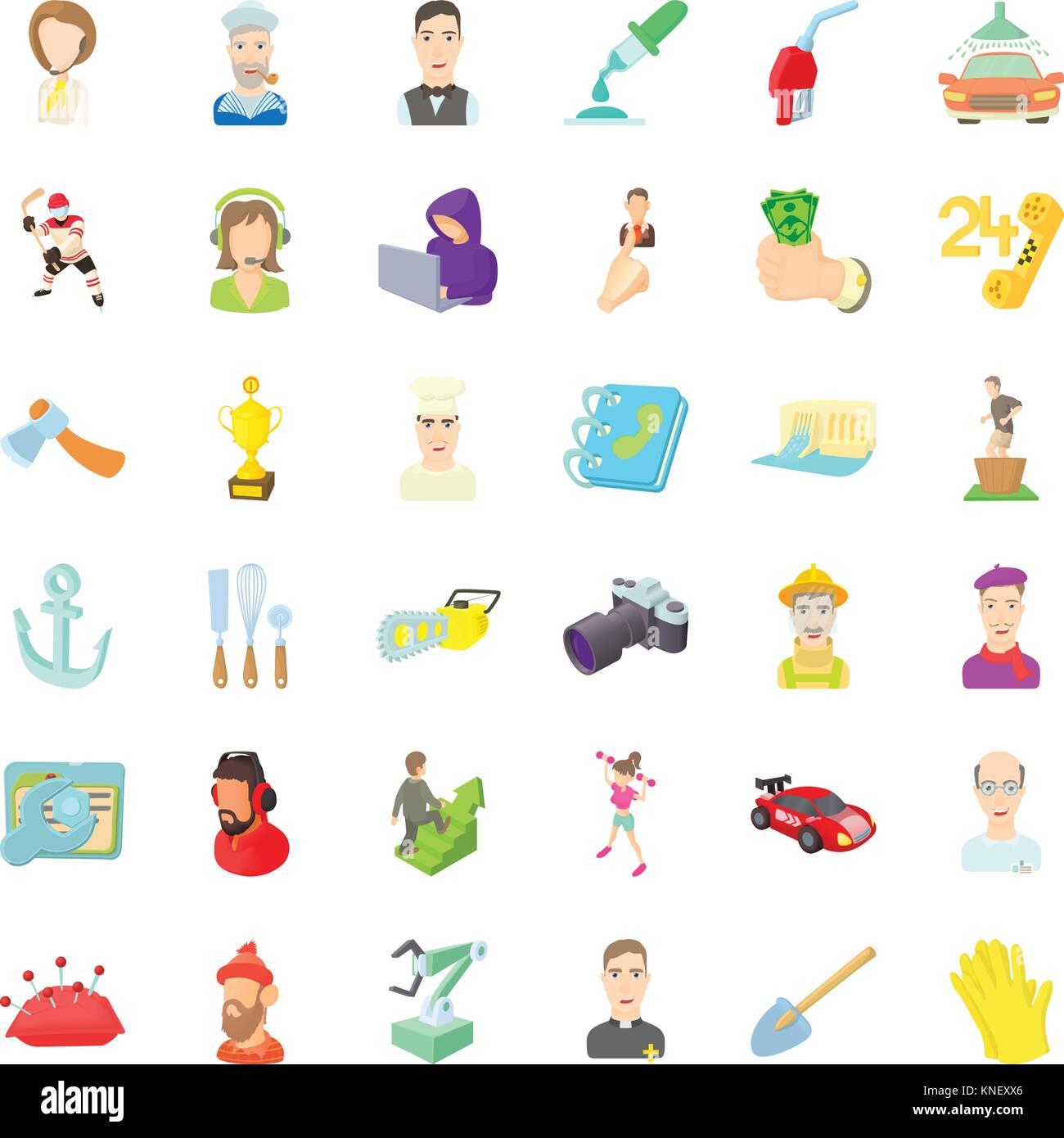 Recruitment icons set, cartoon style Stock Vector Image & Art - Alamy