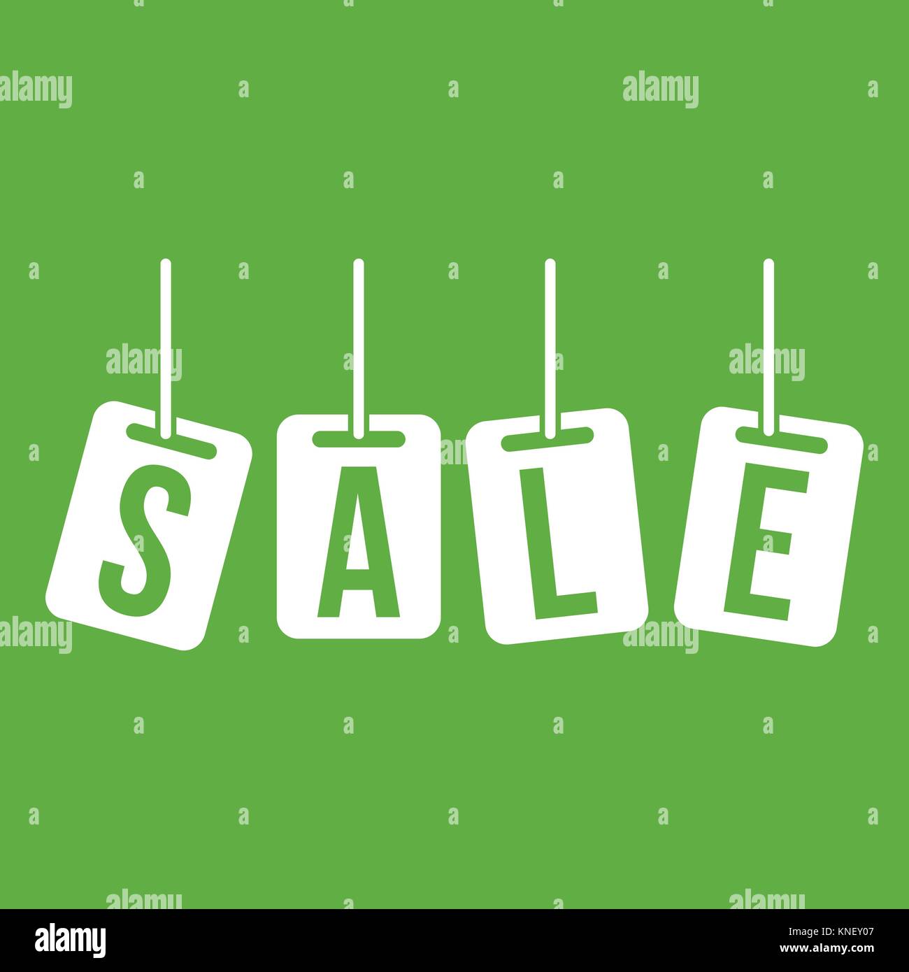 Hanging sales tags icon green Stock Vector Image & Art - Alamy