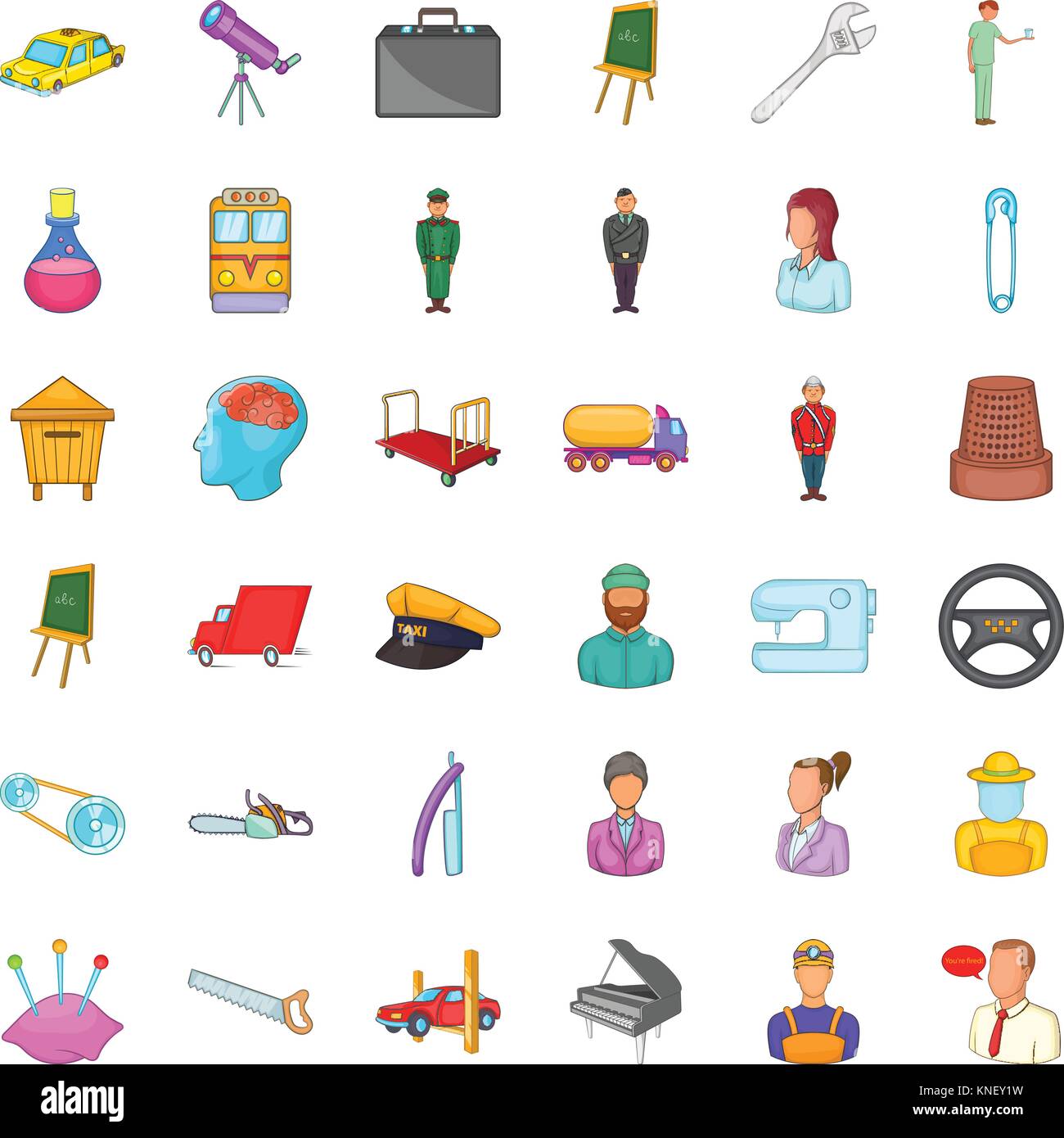 Recruiting icons set, cartoon style Stock Vector Image & Art - Alamy