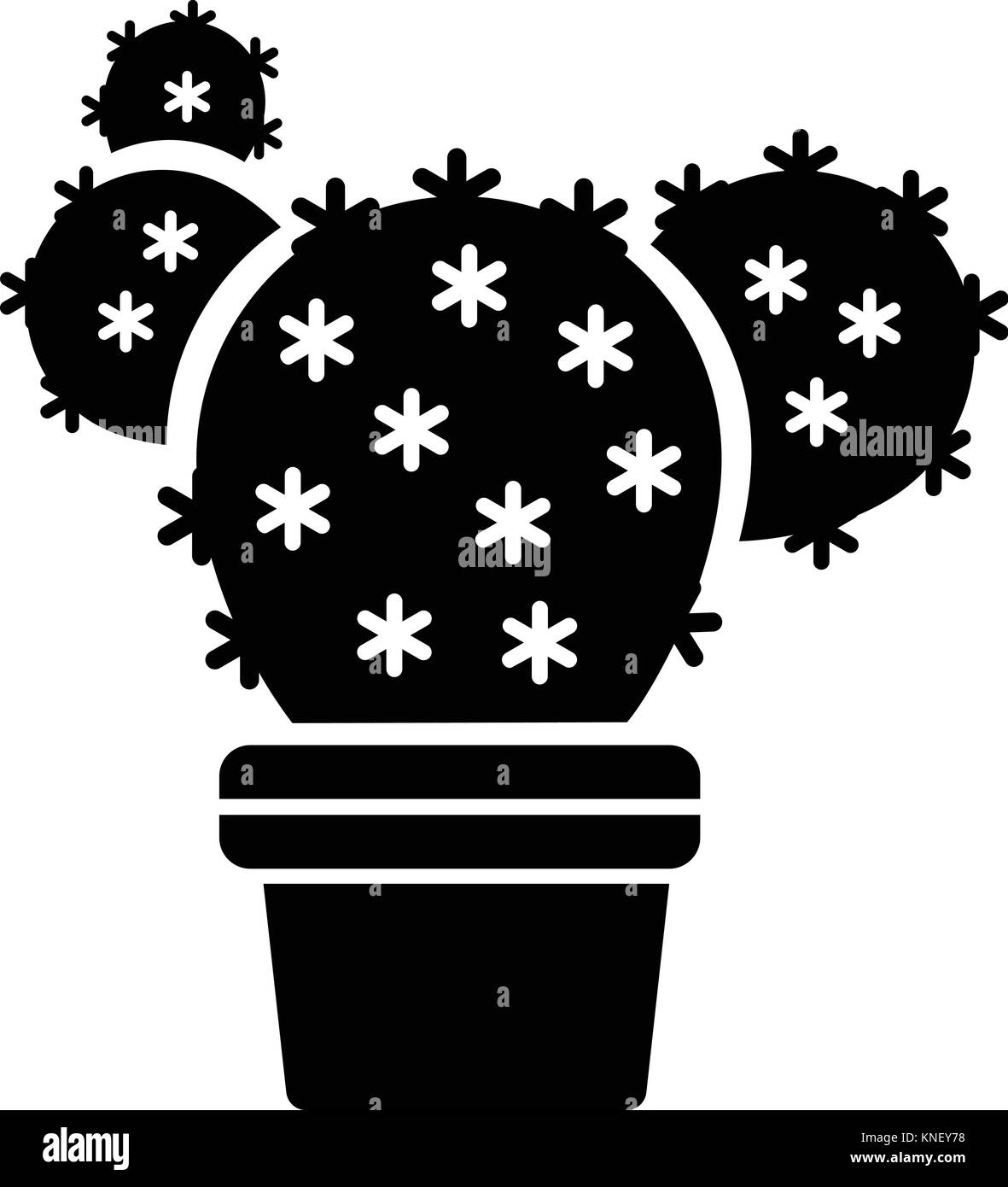 Eared cactus icon, simple style Stock Vector Image & Art - Alamy