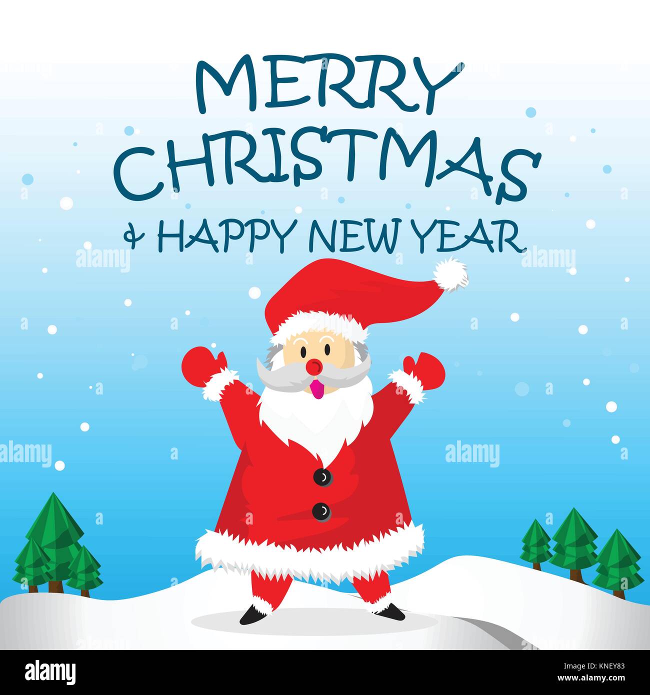 Merry christmas cartoon hi-res stock photography and images - Alamy