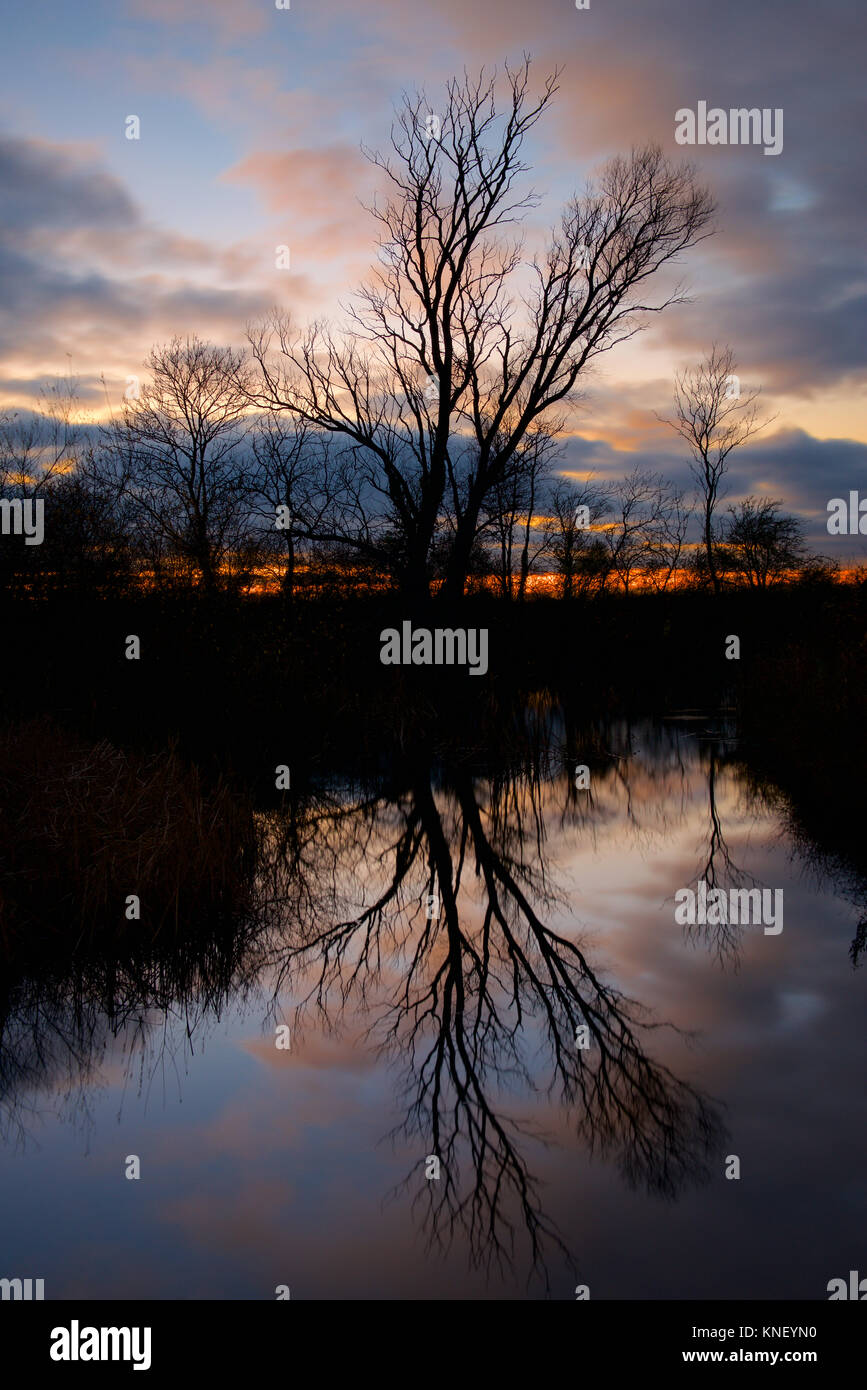 Sunset warwickshire winter hi-res stock photography and images - Alamy