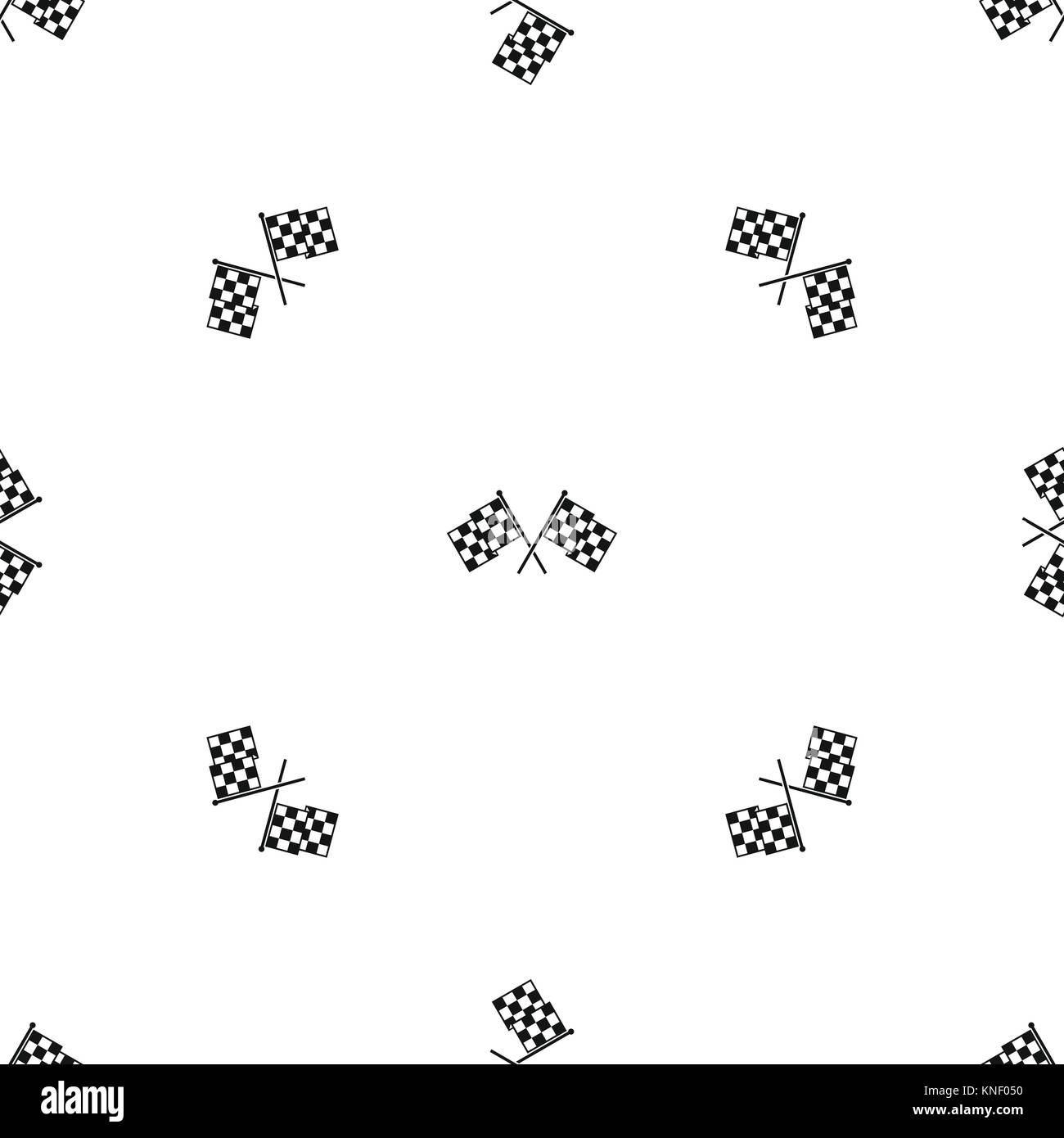 Checkered racing flags pattern seamless black Stock Vector Image & Art ...