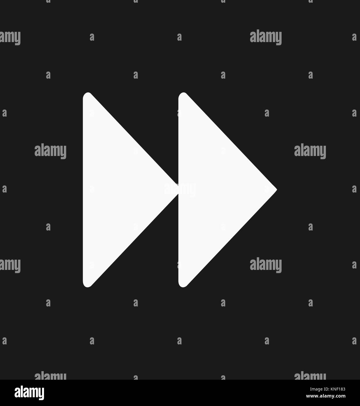 Media player fast forward button Stock Vector Image & Art - Alamy