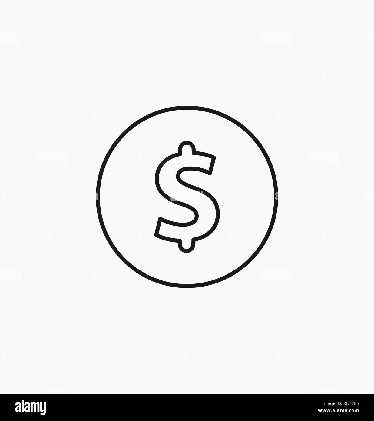 Dollar symbol. USD currency icon vector illustration Stock Vector Image ...
