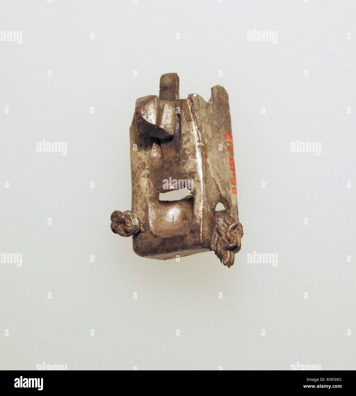 Lock-plate and chain. Culture: Roman; Medium: Silver; Dimensions: Other ...