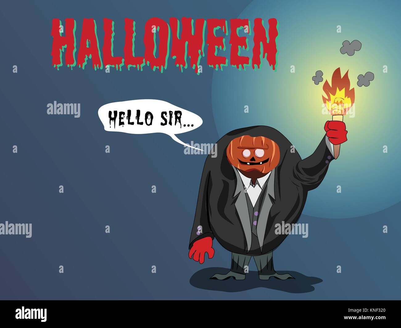 Scary butler Stock Vector Images - Alamy