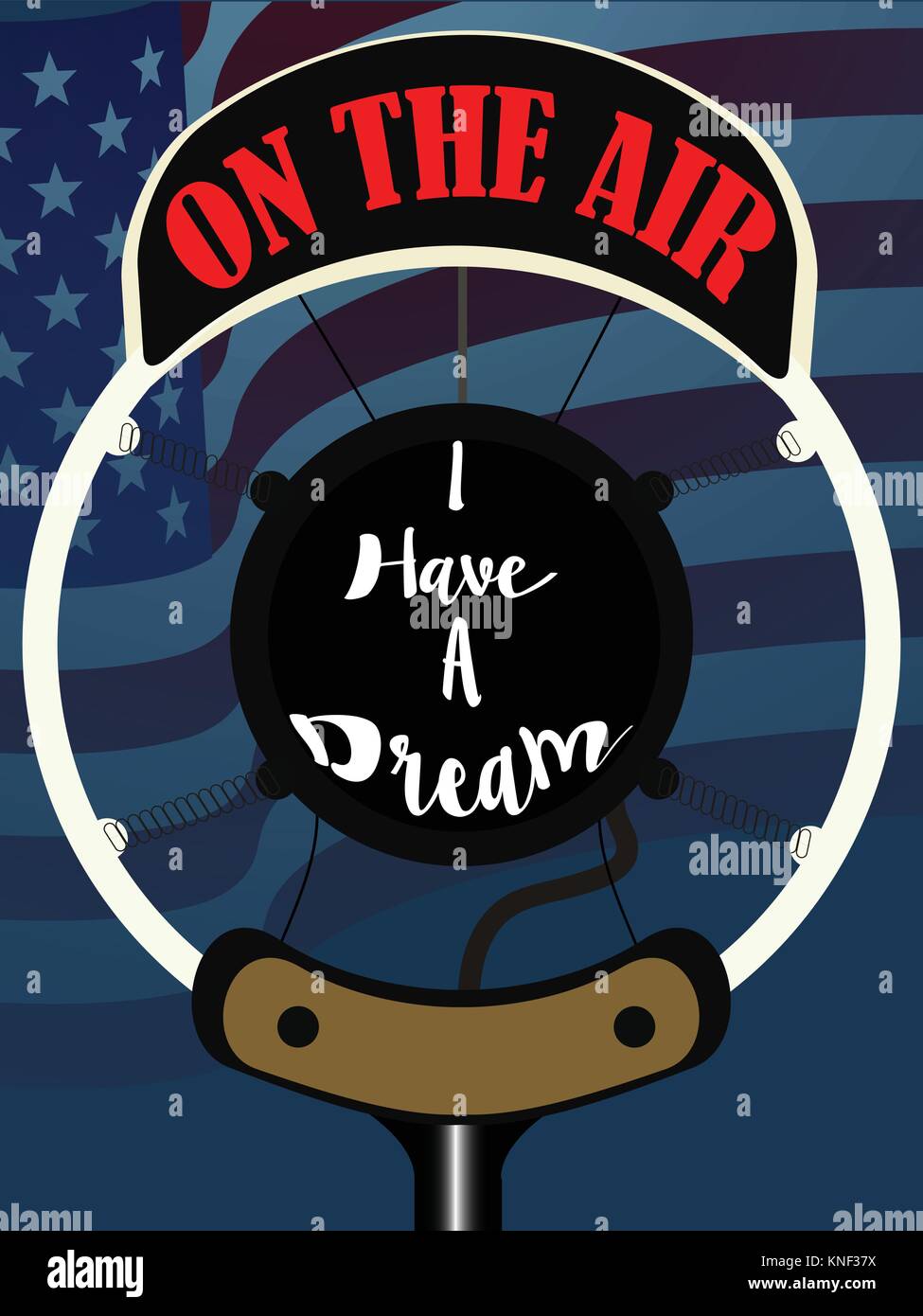 Martin Luther King Day flyer, banner or poster. Holiday background with ...