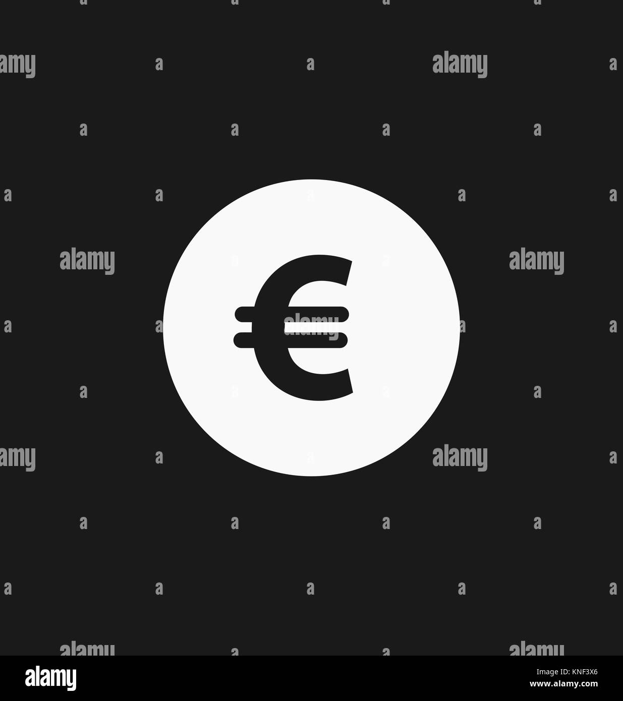 Euro sign simple icons Black and White Stock Photos & Images - Alamy