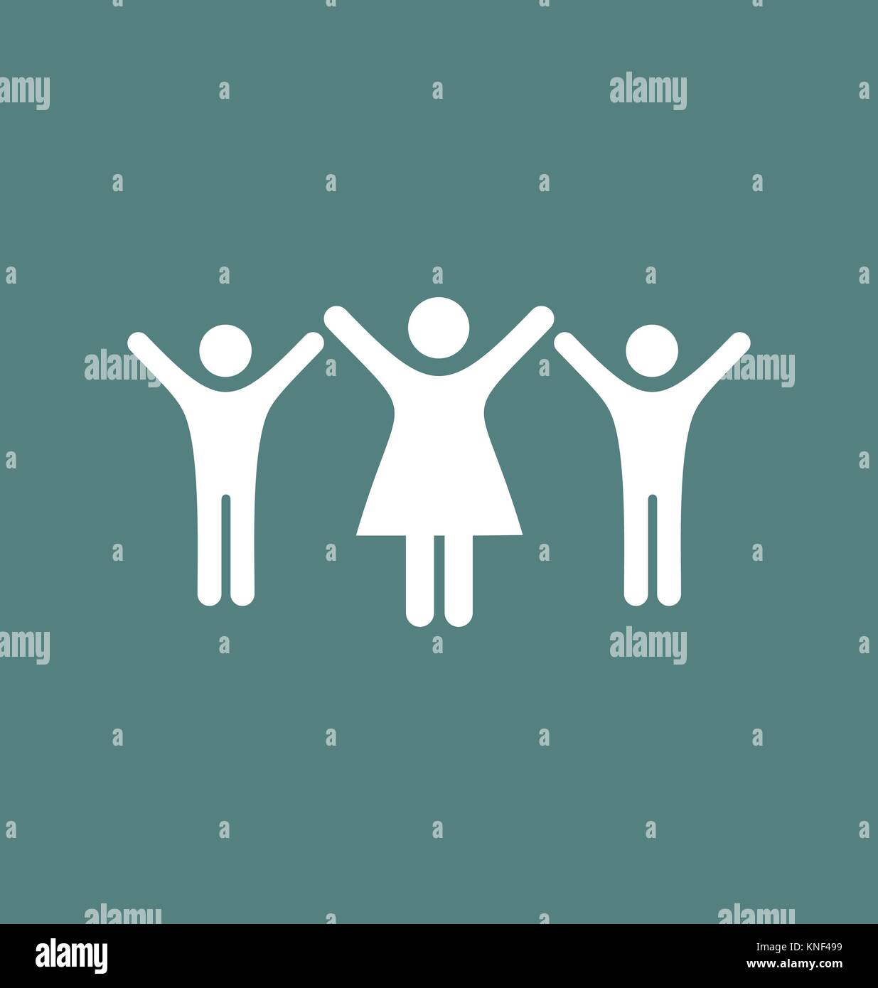 Kids icon. Peace sign vector illustration Stock Vector Image & Art - Alamy