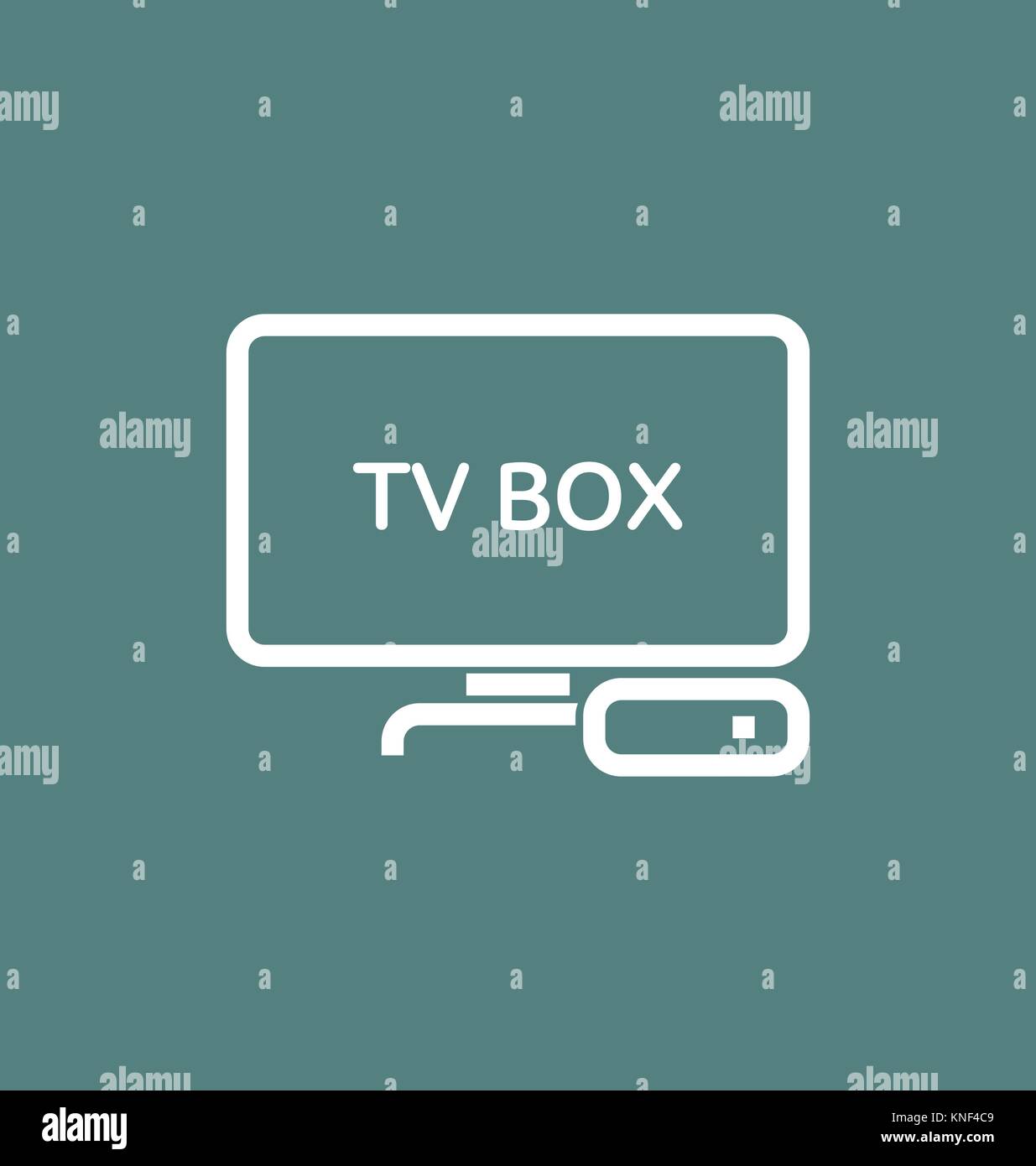 TV box / IPTV vector icon Stock Vector Image & Art - Alamy