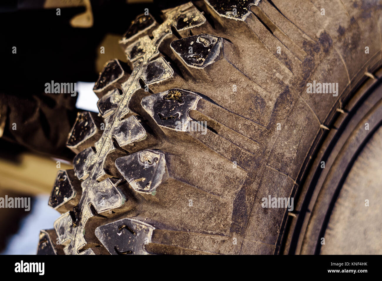 old Winter tyres in extreme cold temperature Stock Photo - Alamy