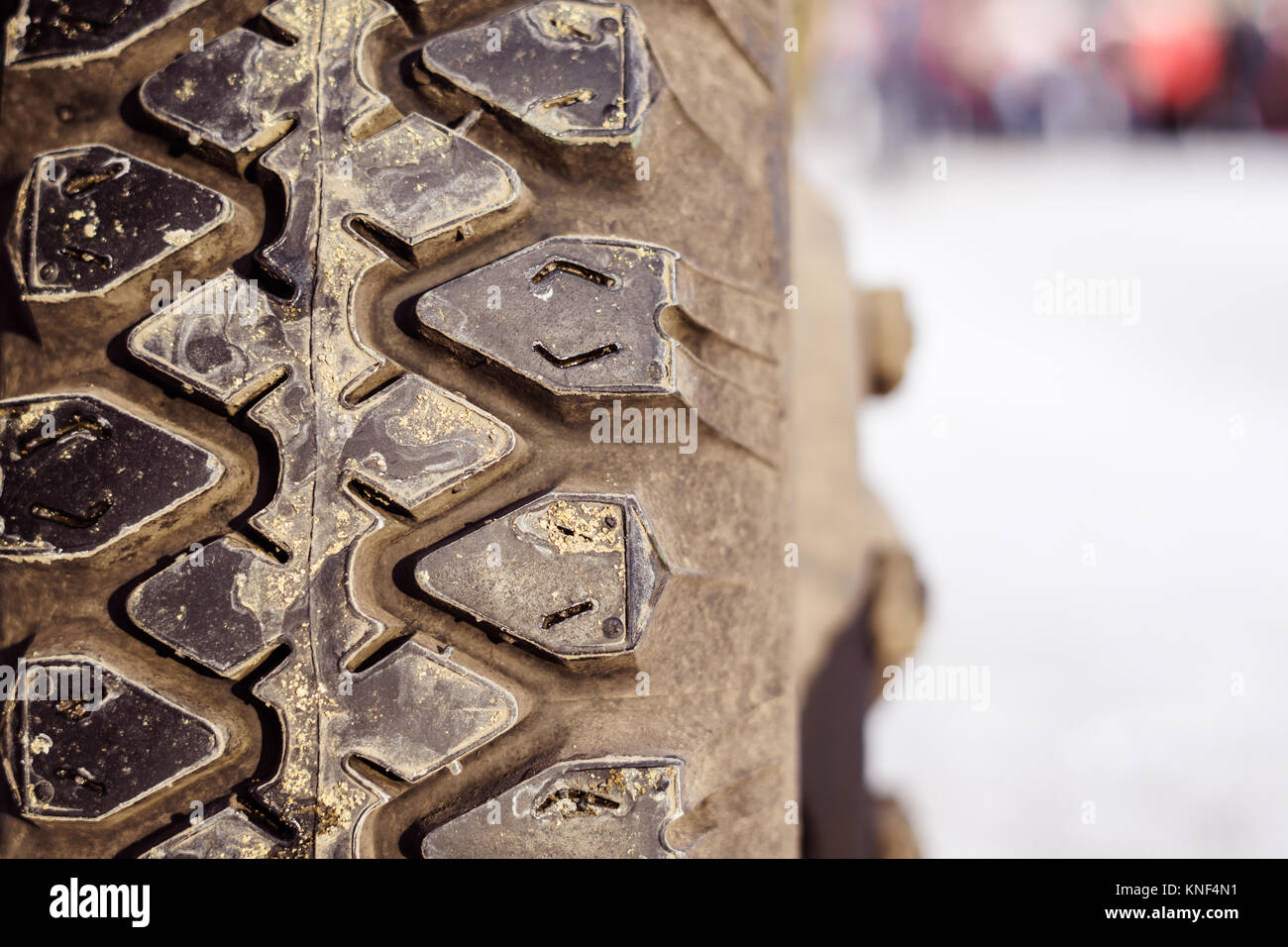 old Winter tyres in extreme cold temperature Stock Photo - Alamy