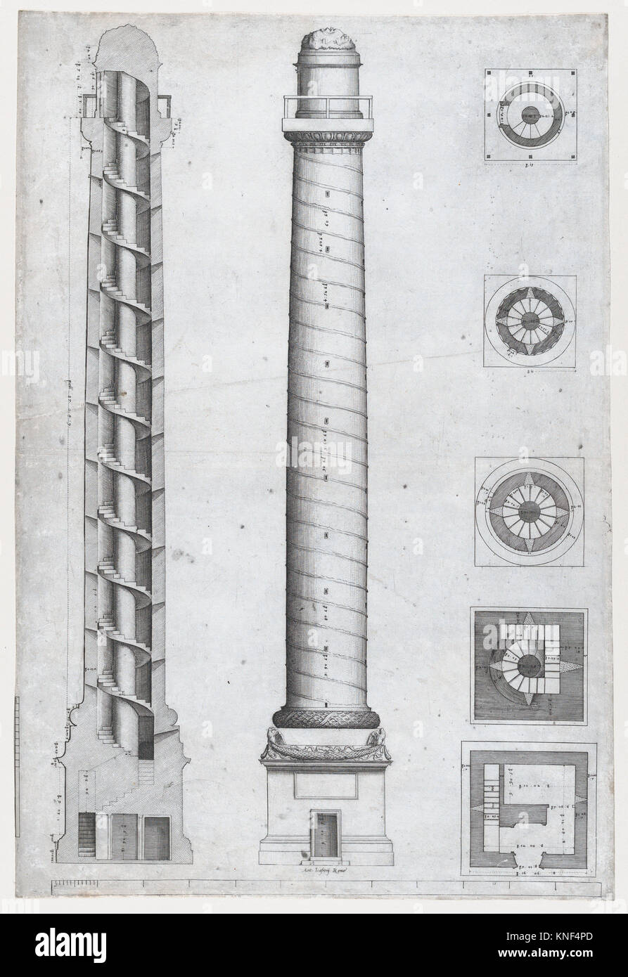 Column of trajan rome inscription hi-res stock photography and images ...