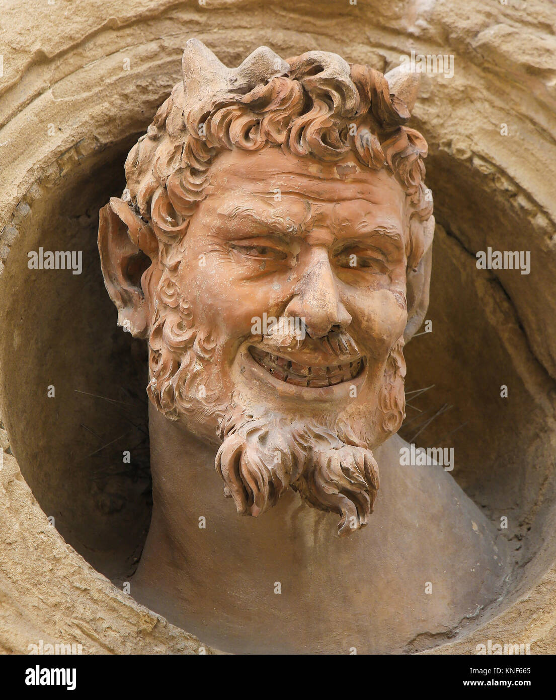 Bust of a Satyr at the Palazzo Bolognini Amorini Salina, a Renaissance ...