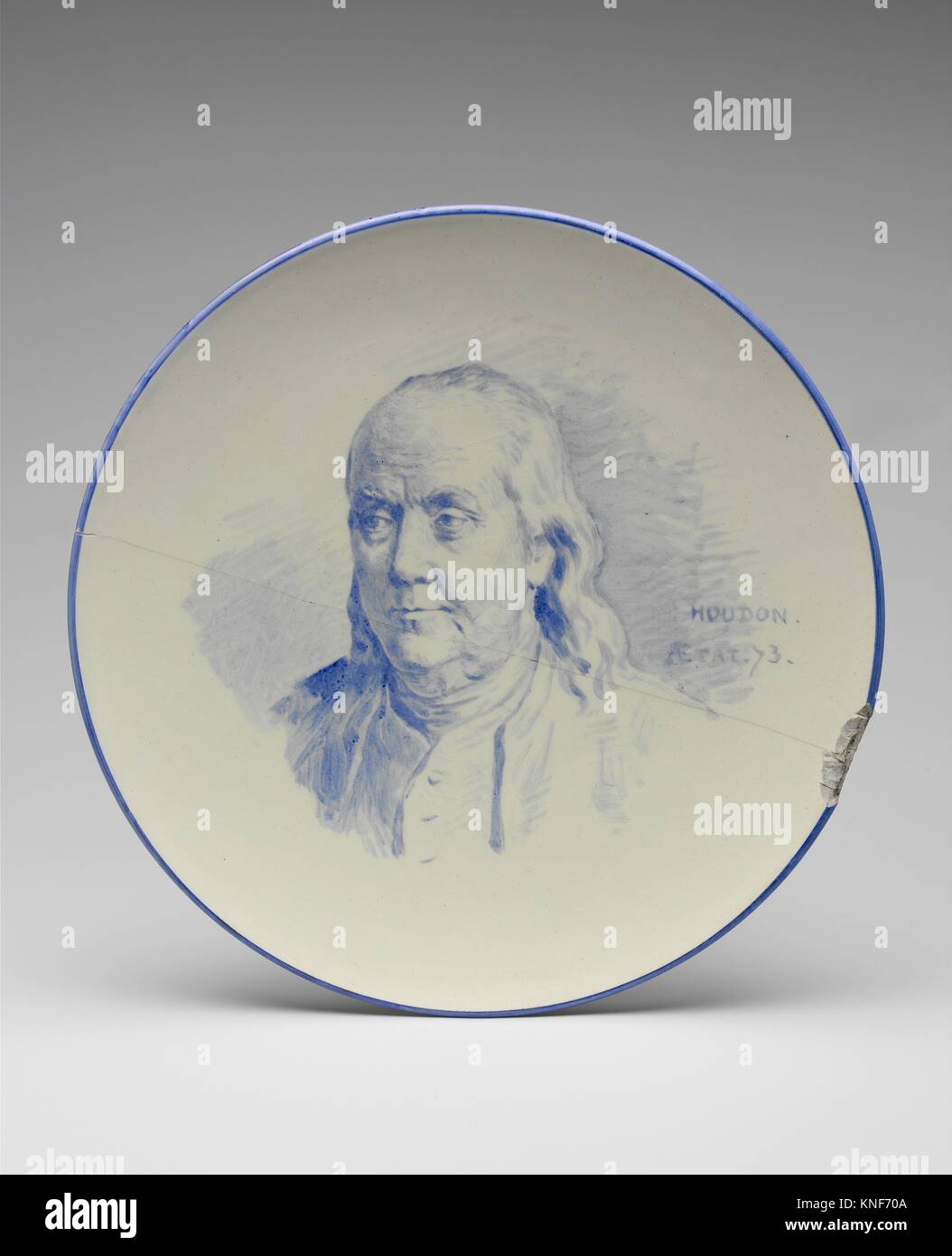 Plate of Benjamin Franklin. Designer: Probably designed by Emile Dupont ...