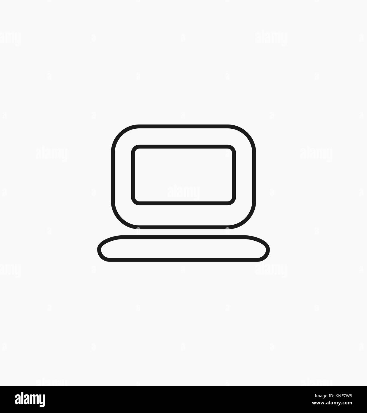 Laptop icon simple vector illustration Stock Vector Image & Art - Alamy