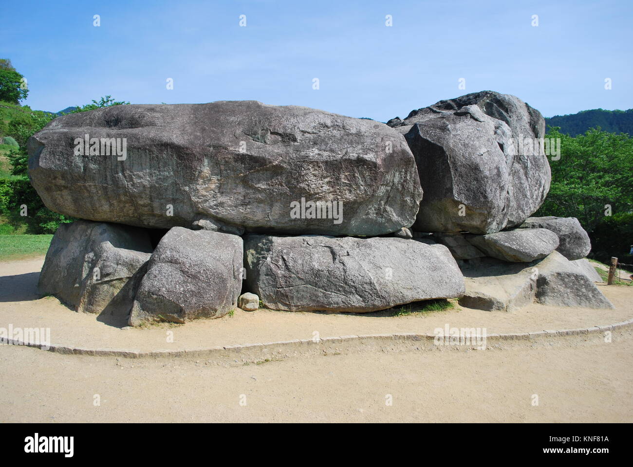 Ancient stone tomb built with massive rocks. Believed to be the tomb of ...
