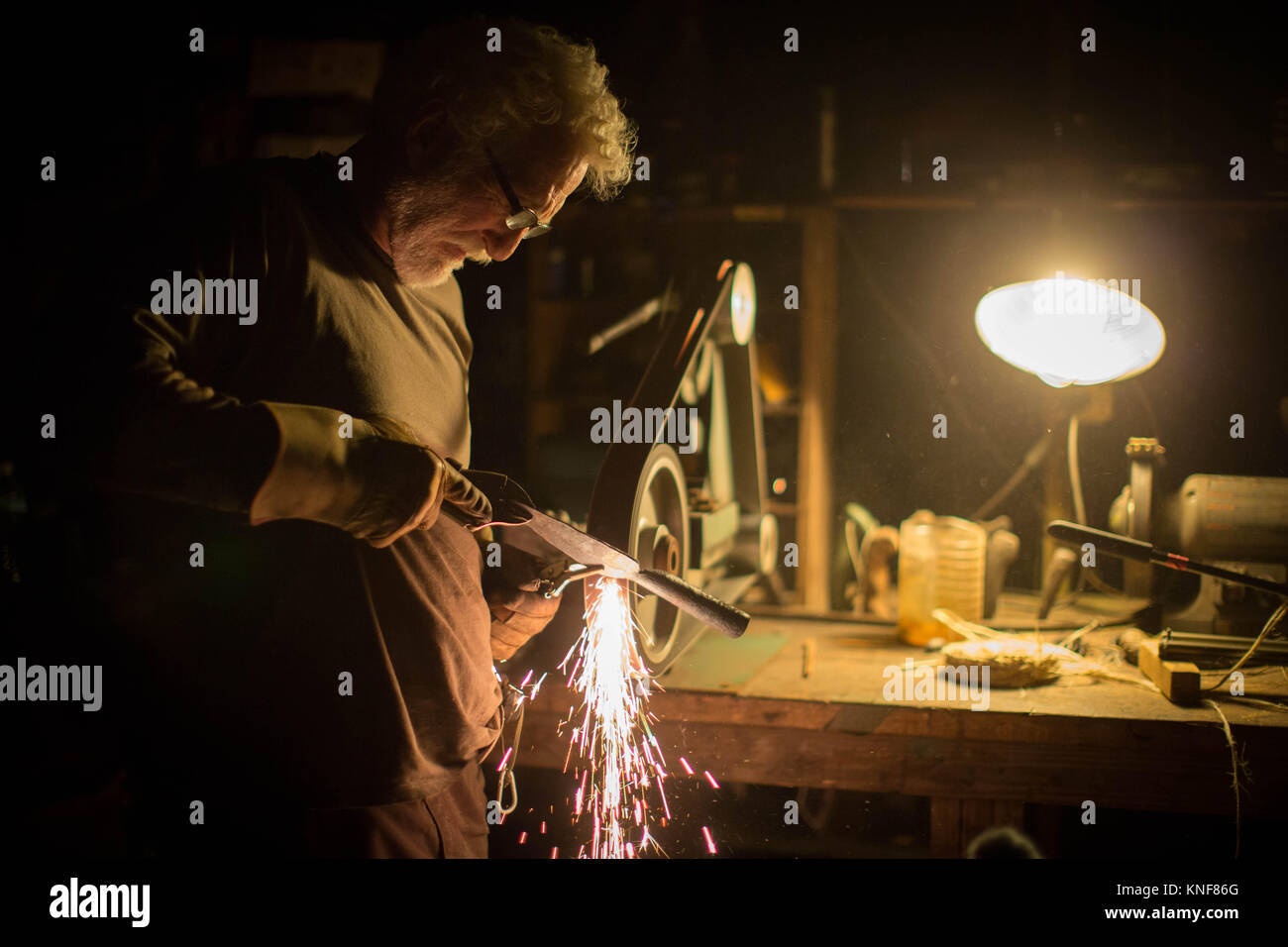 Welder working night hi-res stock photography and images - Alamy