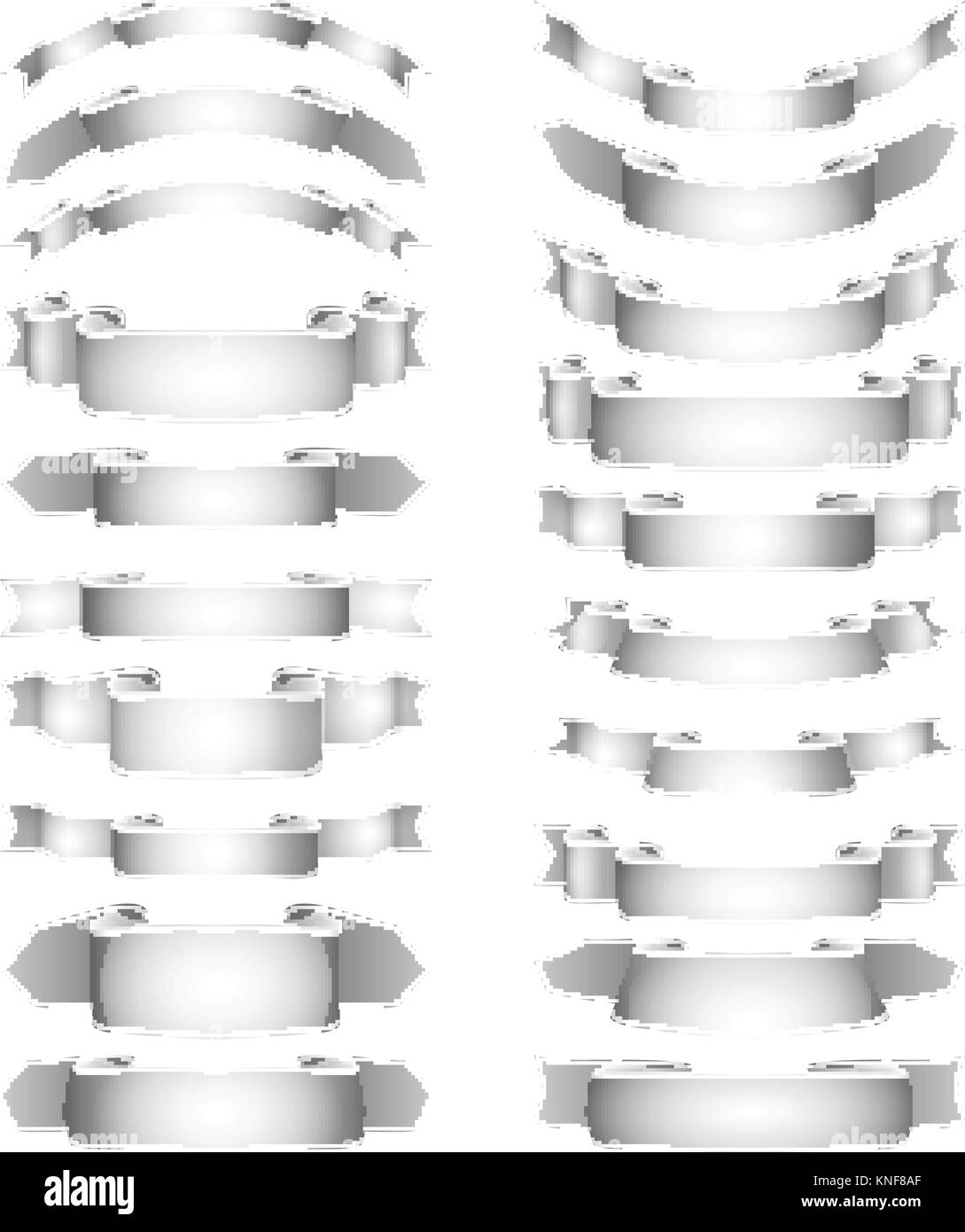 isolated vector colored satin ribbons set Stock Vector Image & Art - Alamy