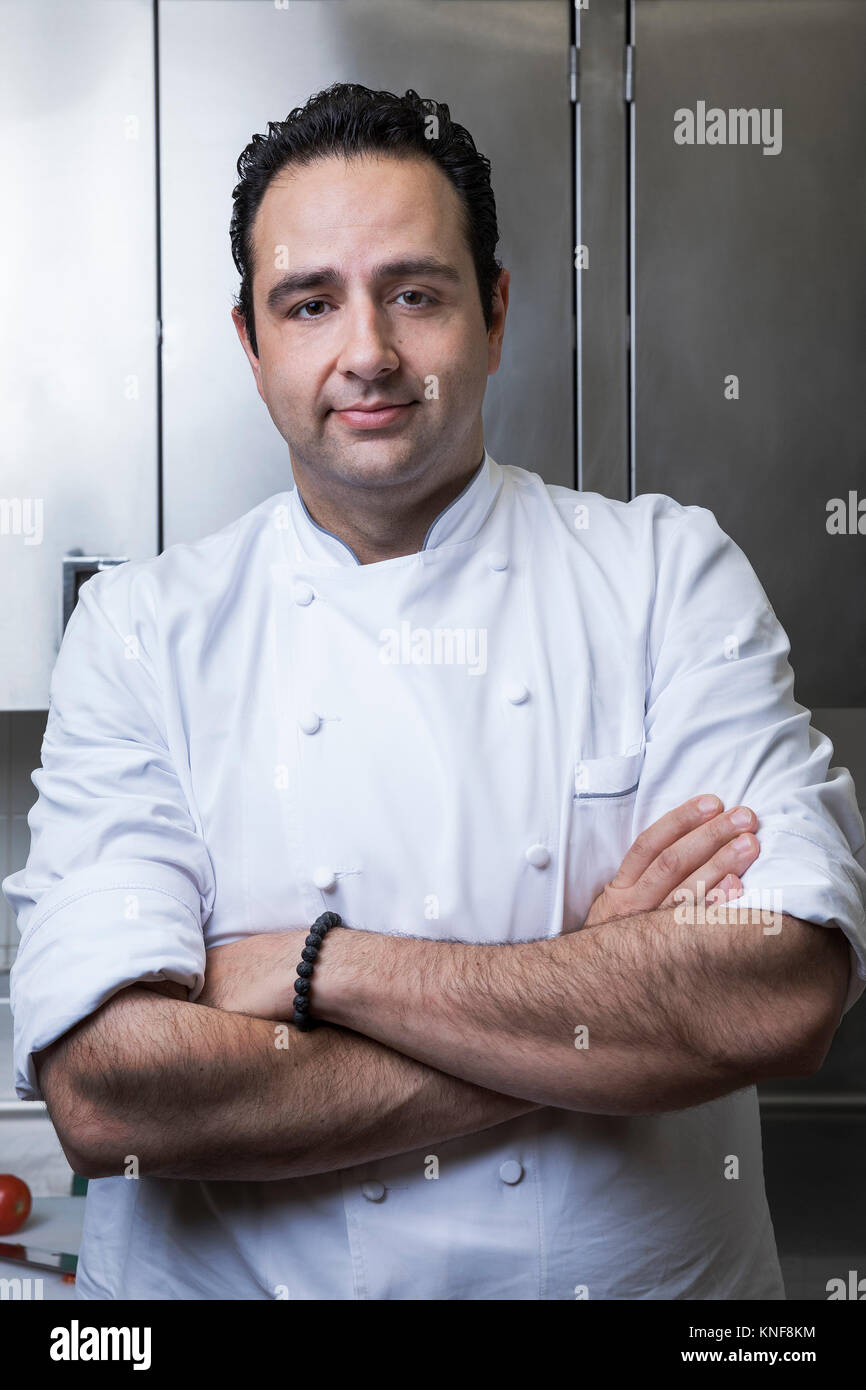 Male chef portrait kitchen hi-res stock photography and images - Alamy