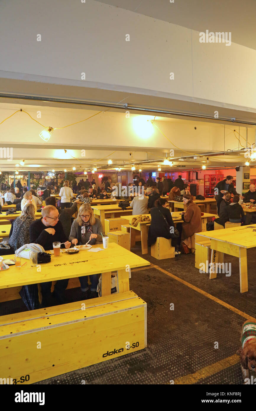 Interior view of Peckham Levels, a new community space in an old multi ...