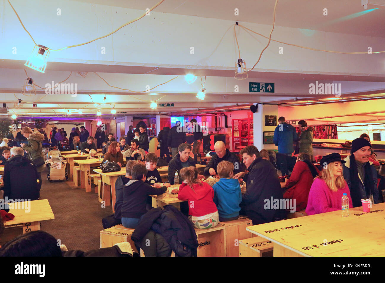 Interior view of Peckham Levels, a new community space in an old multi ...