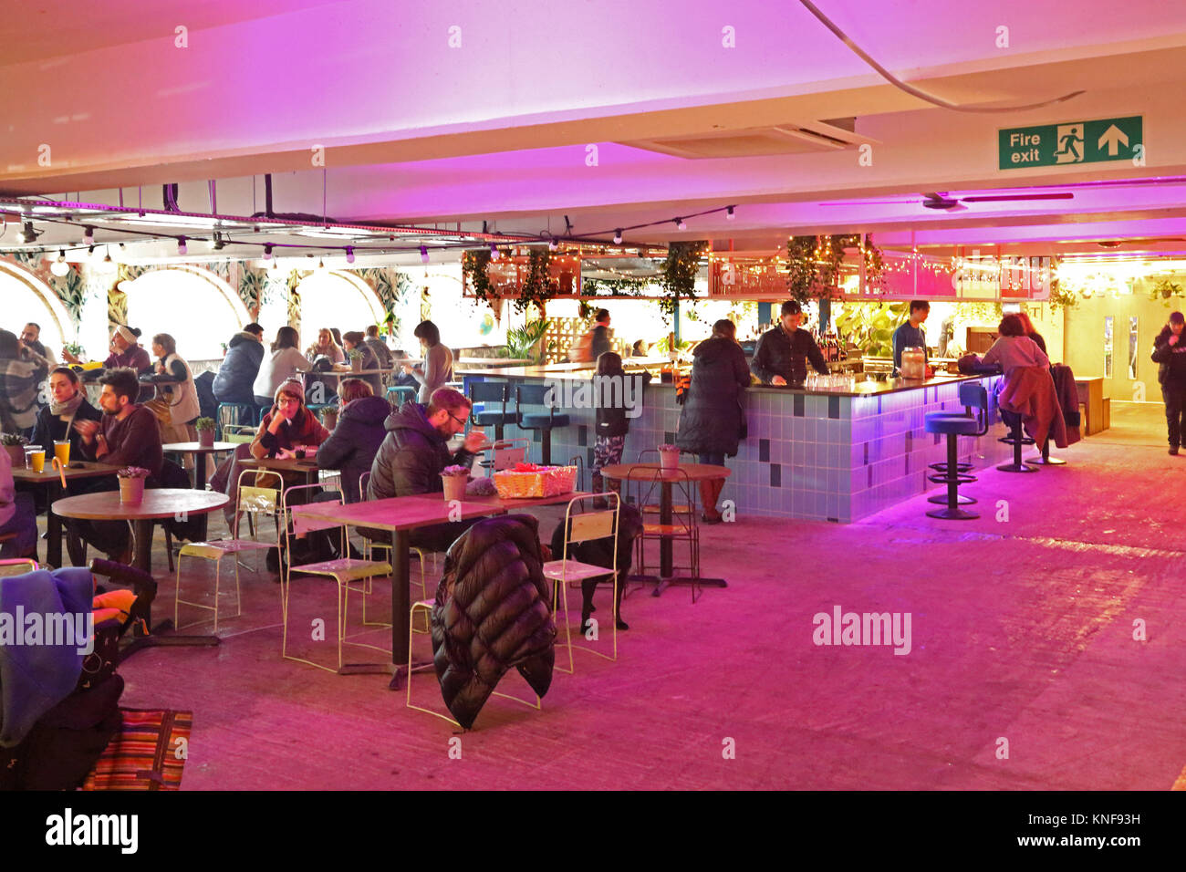 Interior view of Peckham Levels, a new community space in an old multi ...