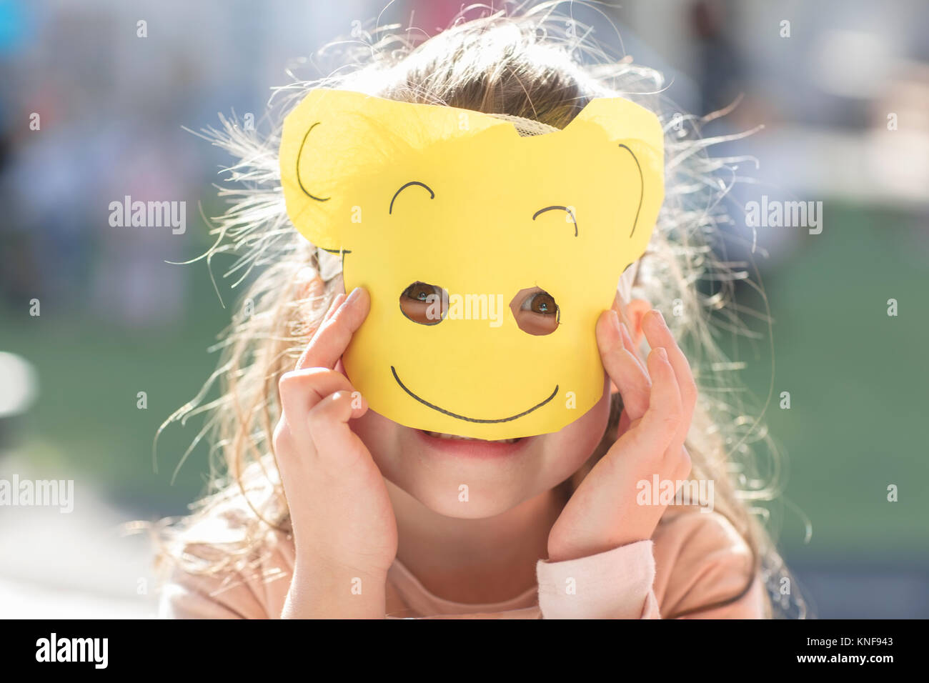 Portrait girl holding paper craft hi-res stock photography and images ...