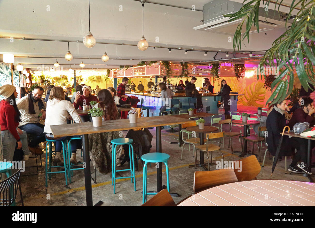 Interior view of Peckham Levels, a new community space in an old multi ...
