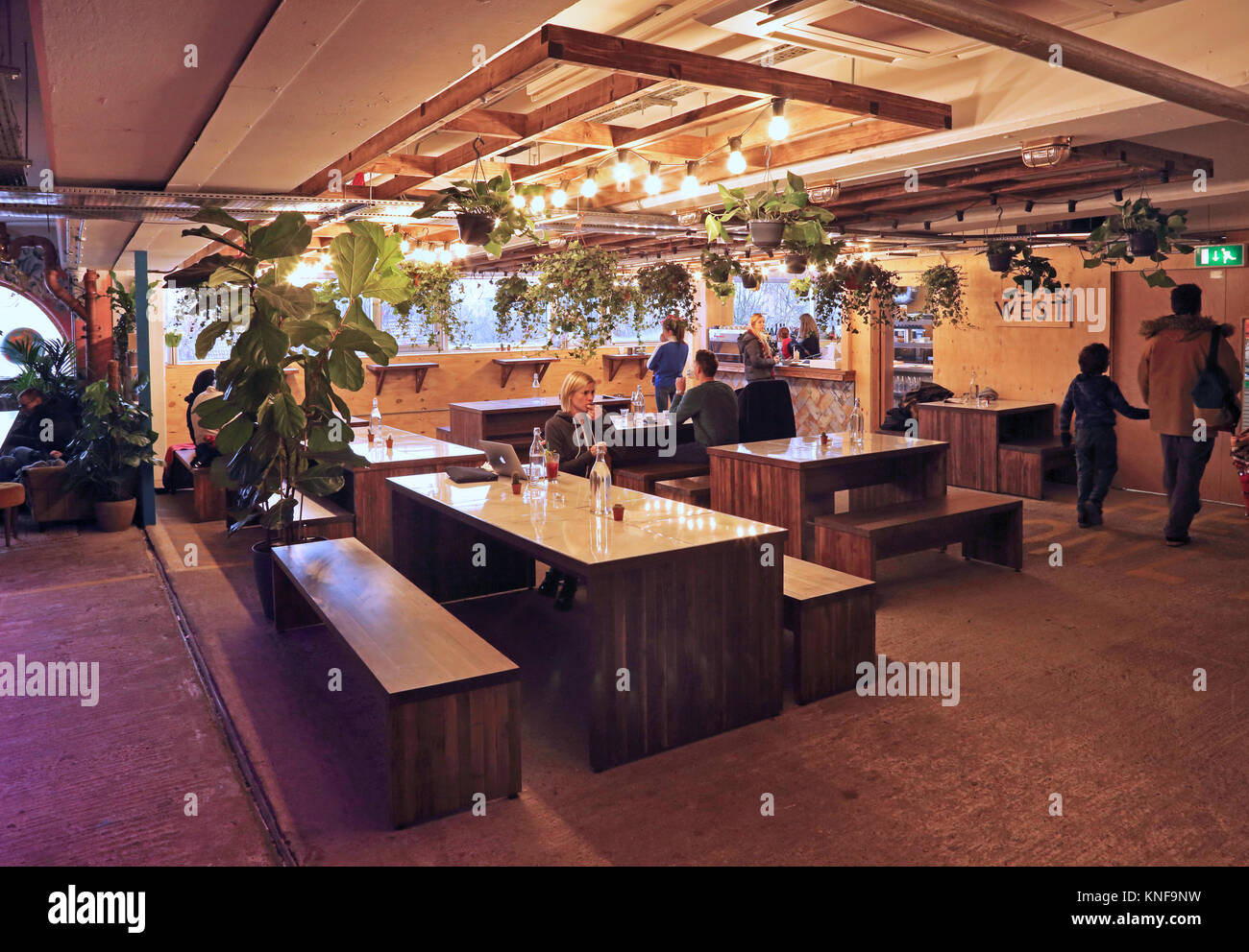 Interior view of Peckham Levels, a new community space in an old multi ...