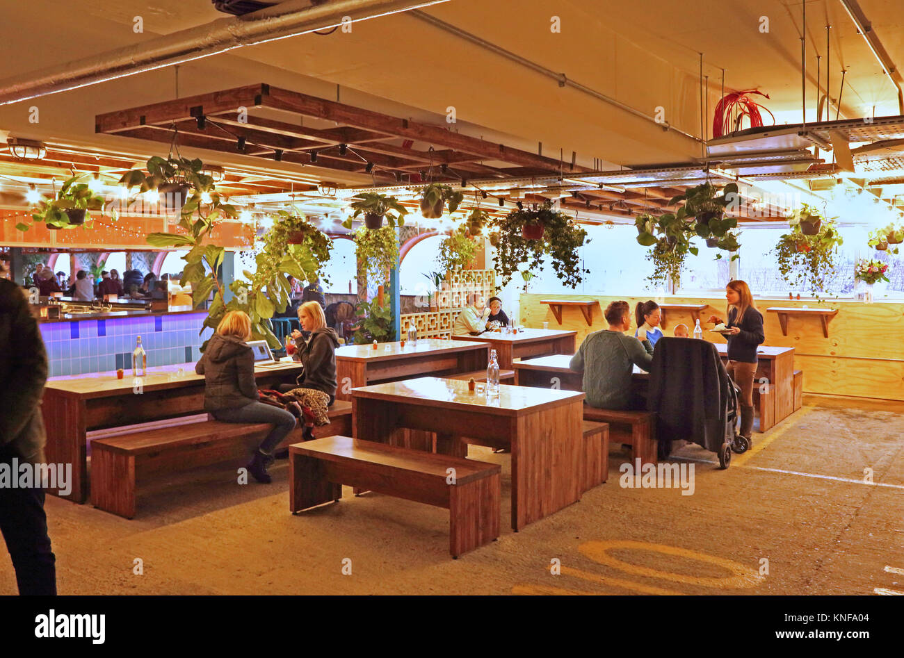 Interior view of Peckham Levels, a new community space in an old multi ...