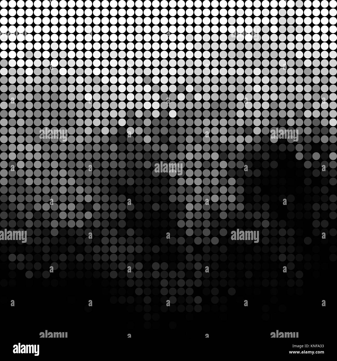 abstract vector colored round dots background - black and white Stock ...