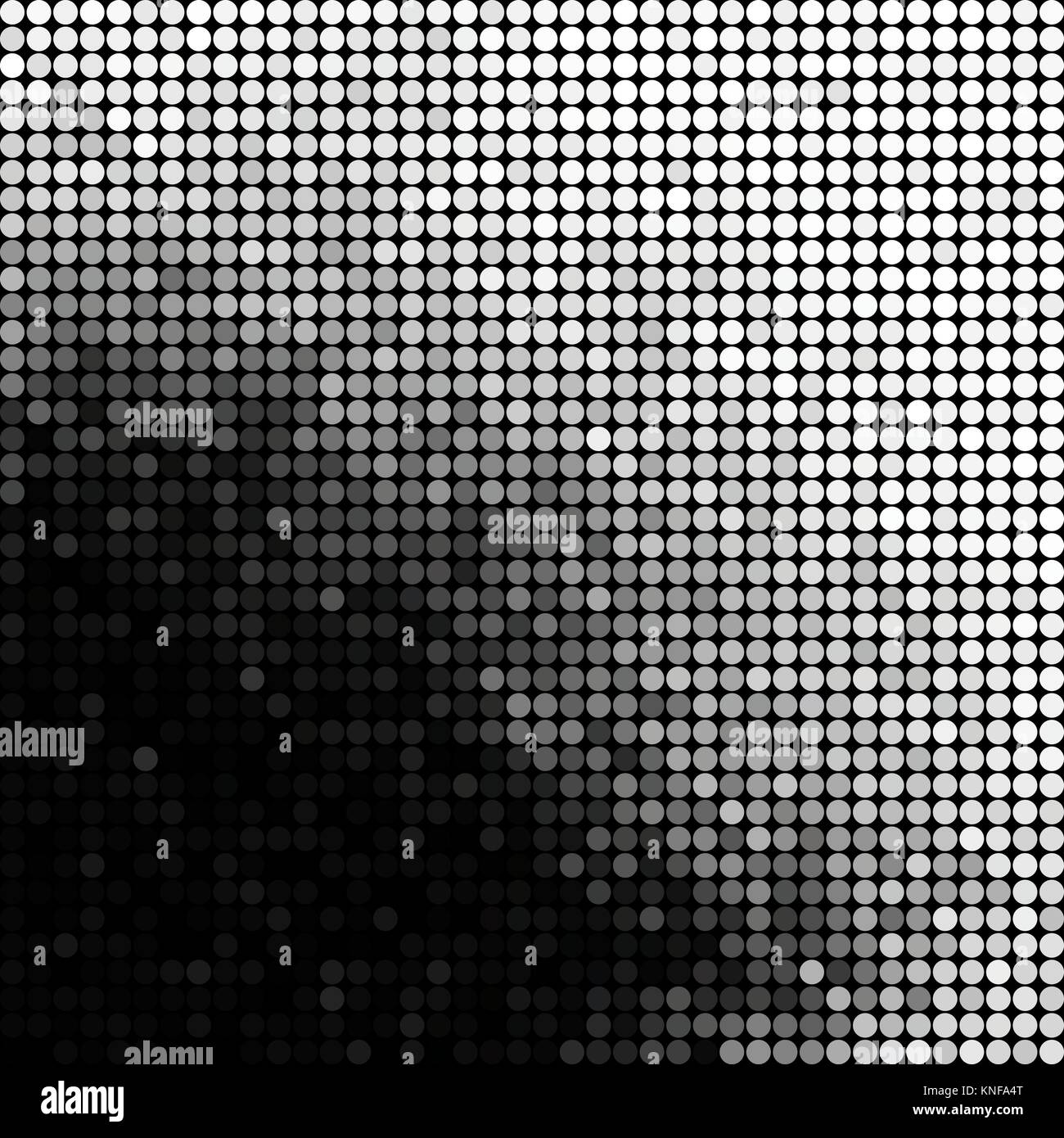 abstract vector colored round dots background - black and white Stock ...