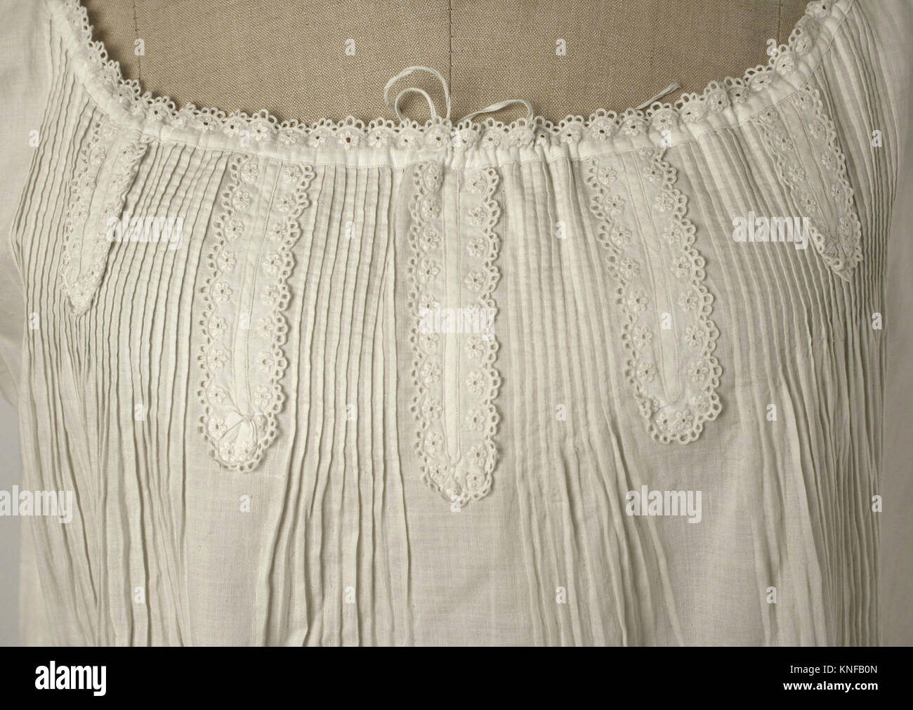 This chemise is a fine example of early 19th-century undergarments ...