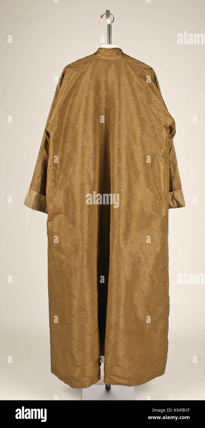 A banyan garment, an 18th-century piece of men's clothing, typically ...