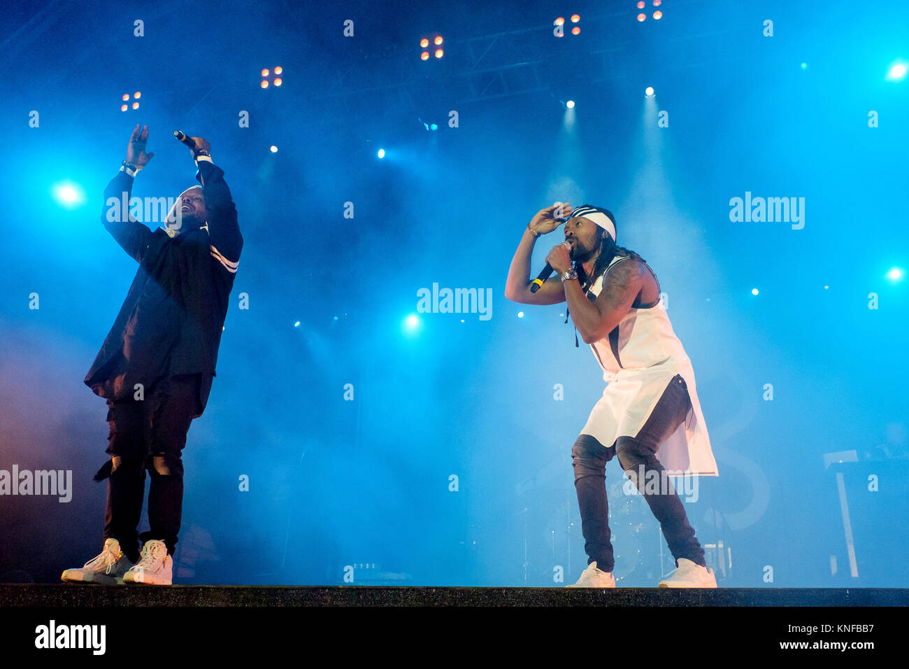 The Norwegian musical duo Madcon performs a live concert at the Swiss ...