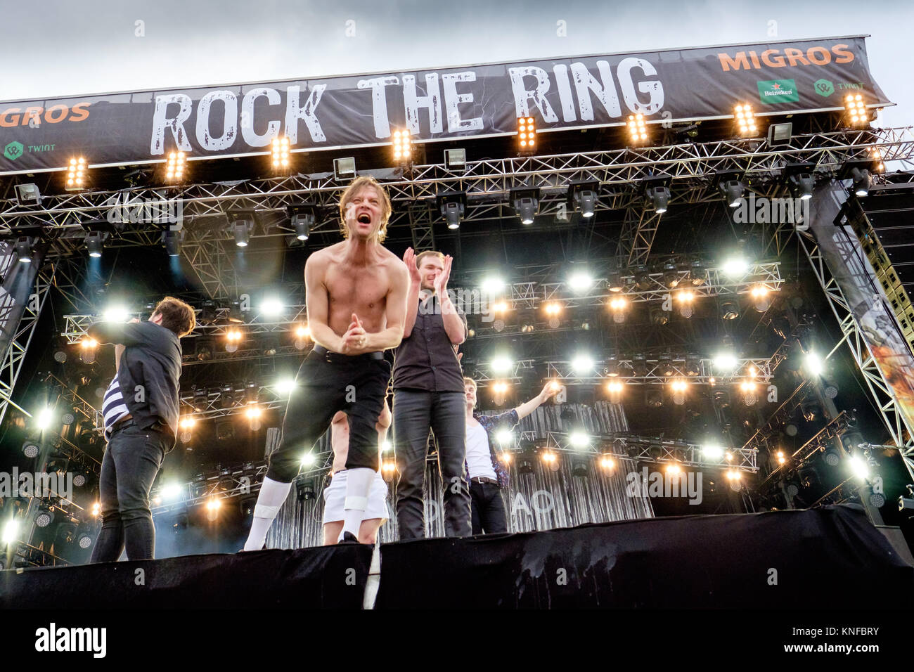 The Swedish rock band Mando Diao performs a live concert at the Swiss ...