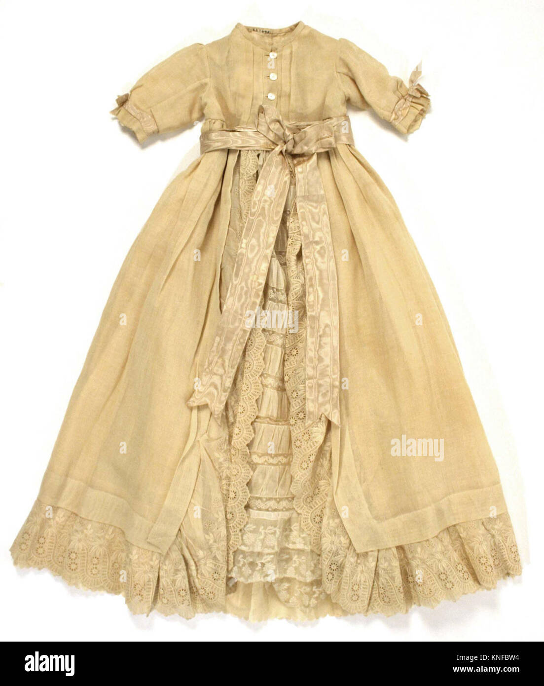 This christening ensemble consists of delicate garments and accessories ...