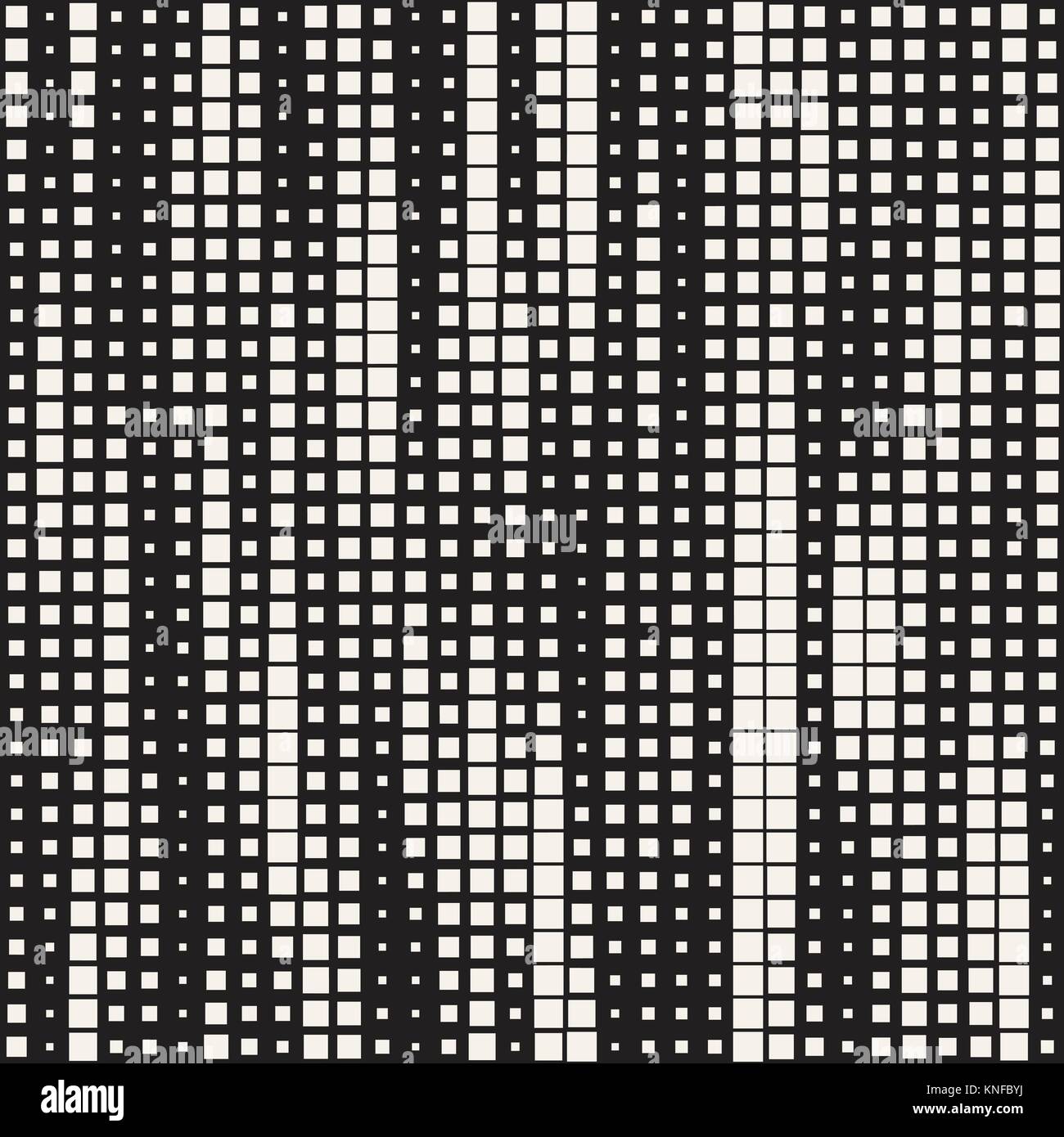 Modern Stylish Halftone Texture Endless Abstract Background With Random Size Squares Vector