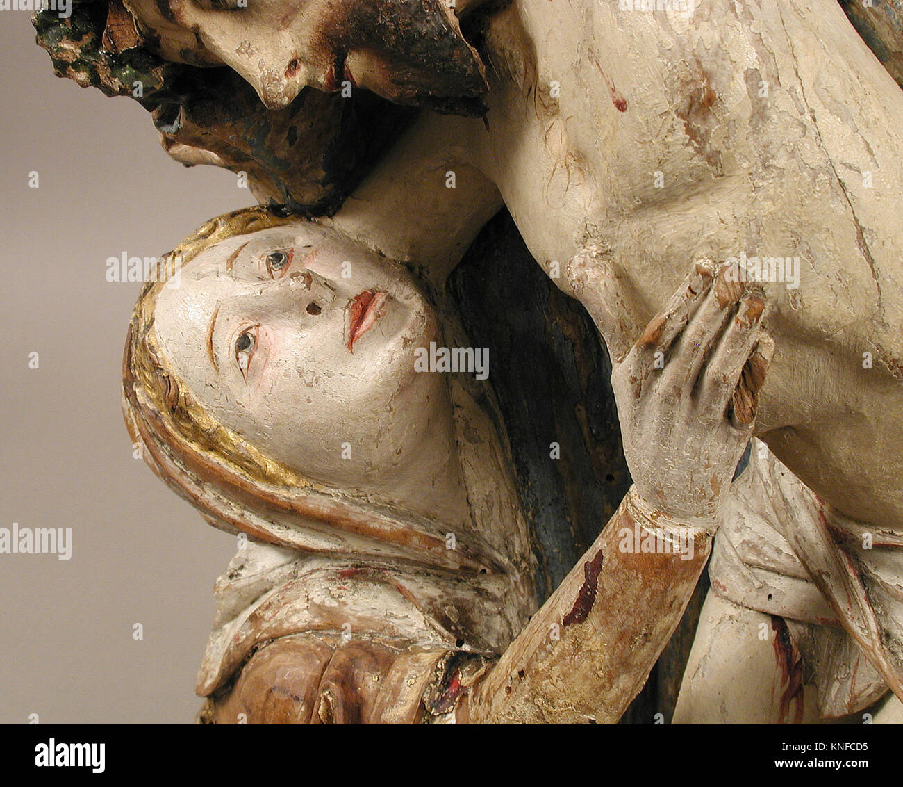 This religious painting, 'Descent from the Cross,' depicts the moment ...