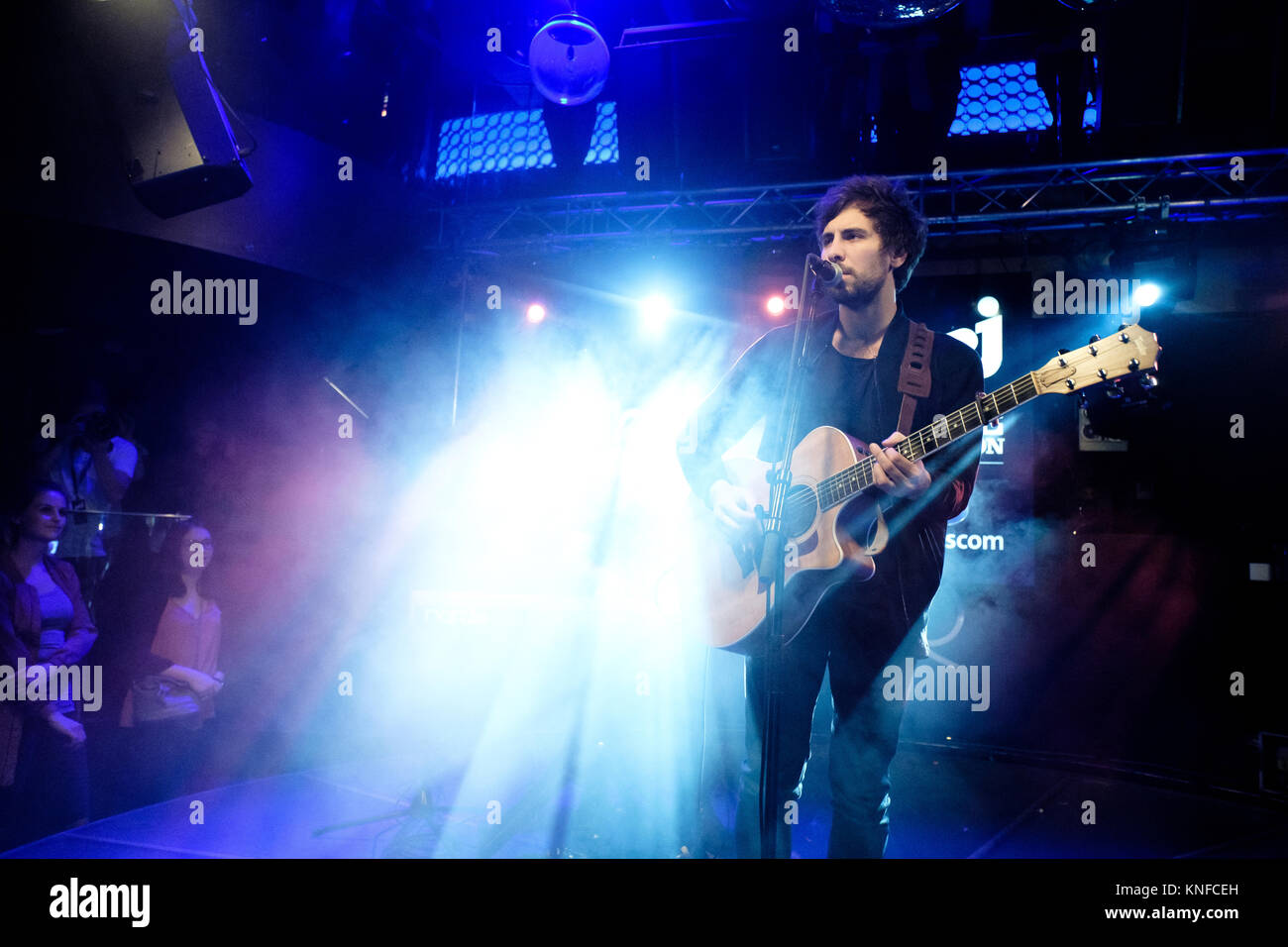 The German singer, songwriter and musician Max Giesinger performs a ...