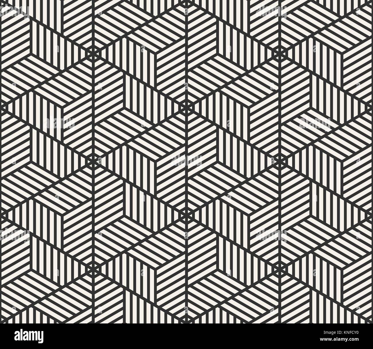 Vector seamless lines pattern. Modern stylish triangle shapes texture ...