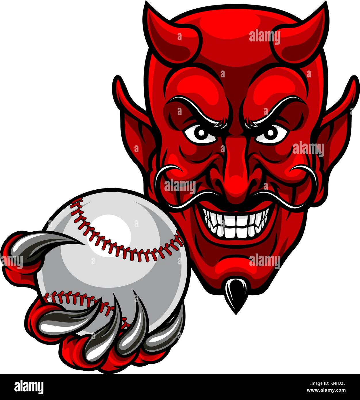 Devil Baseball Sports Mascot Stock Vector Image & Art - Alamy