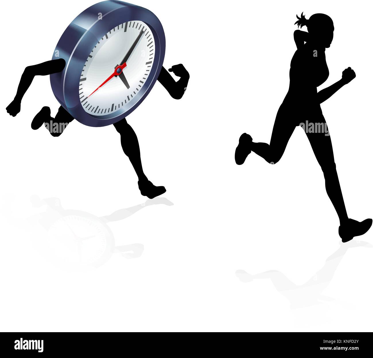 Person and time Stock Vector Images - Alamy