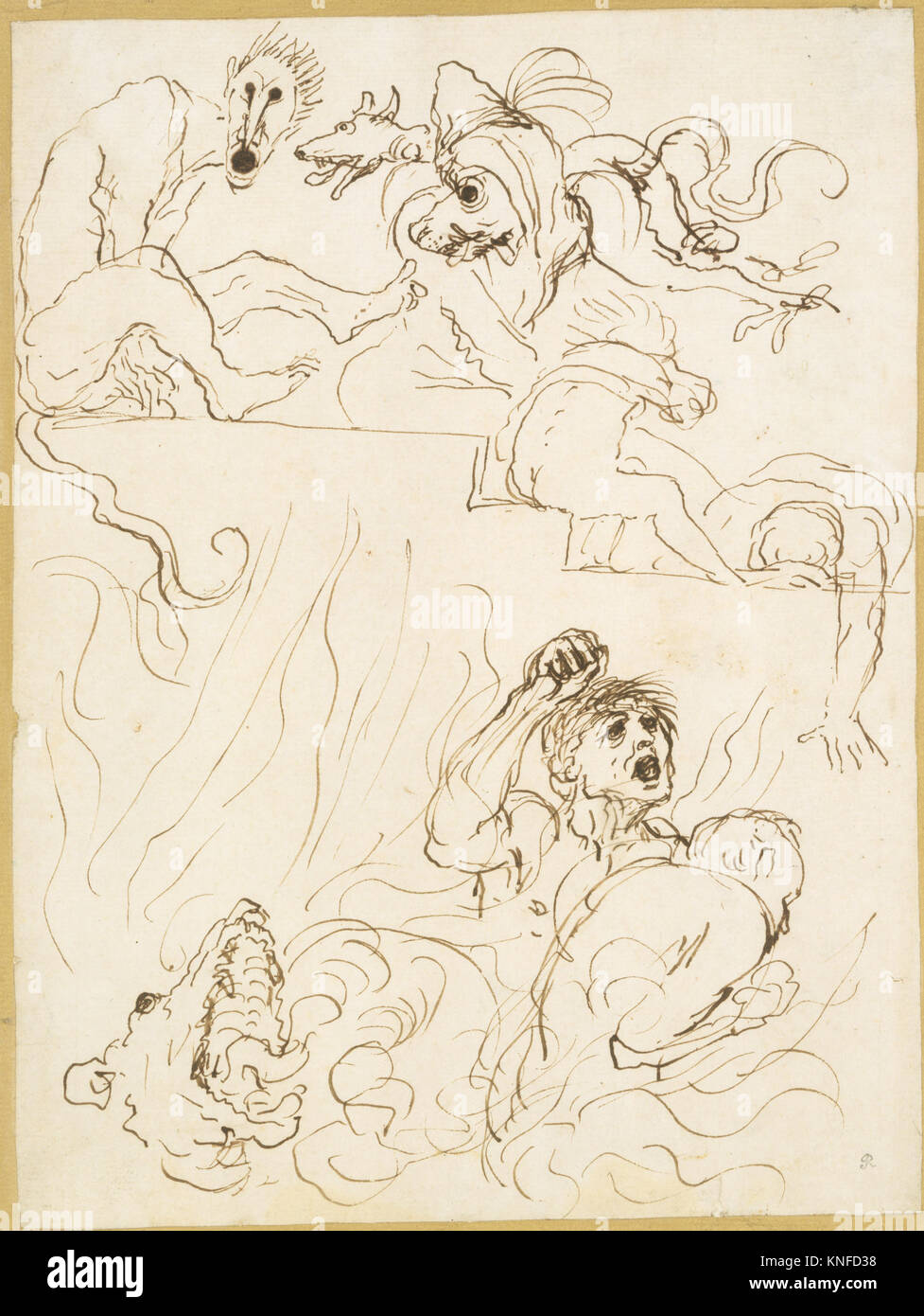 The artwork titled 'A Diablerie' depicts a scene from medieval folklore ...