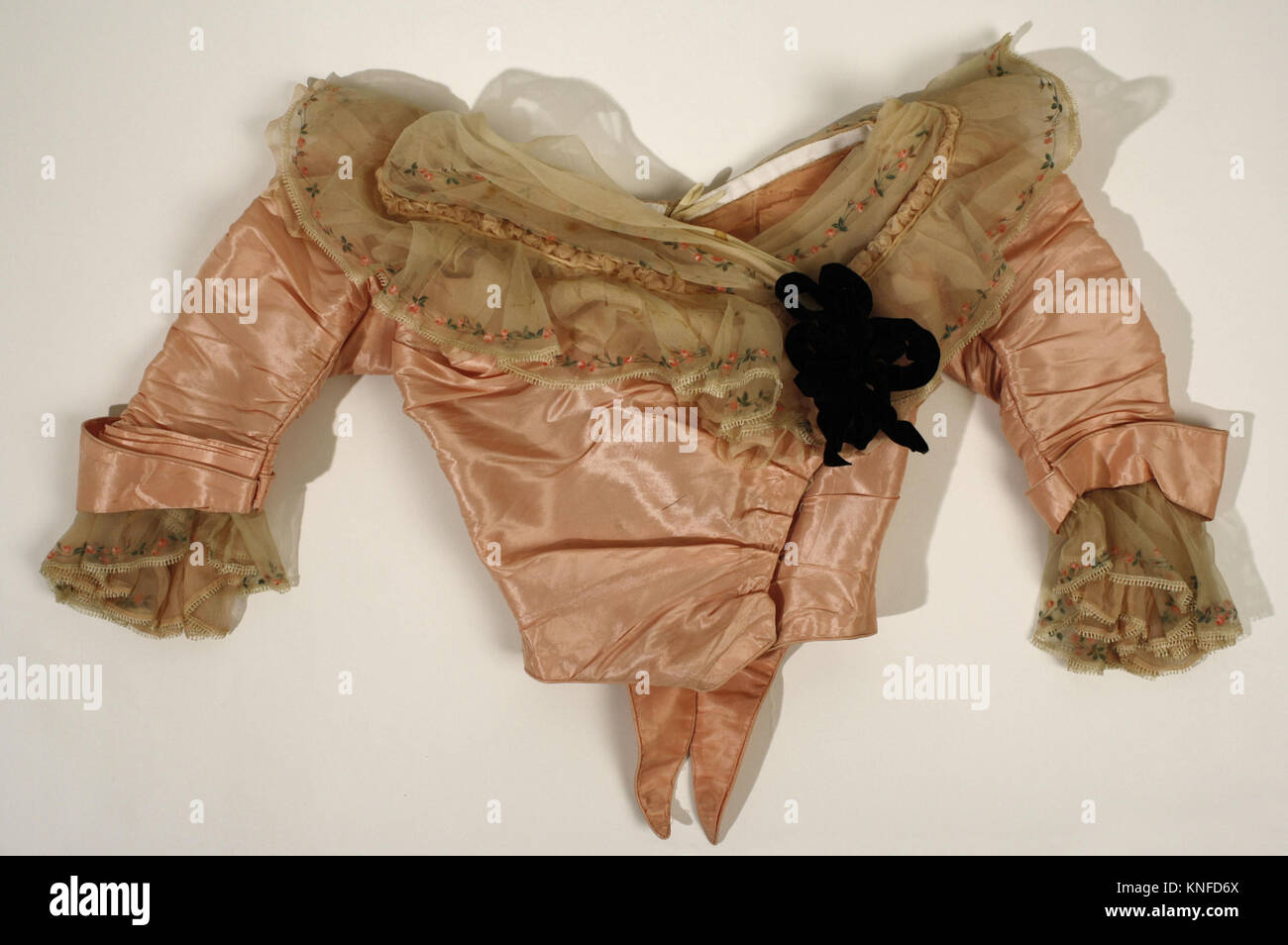 This historical dress illustrates period fashion, fabric, cut, design ...